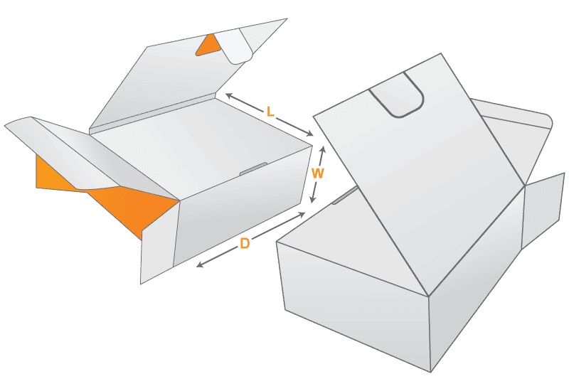 Book End Flap Boxes | Custom Packaging | Blue Box Packaging