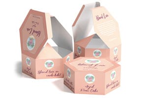 Hexagon Boxes | Hexagon Cardboard Boxes | Blue Box Packaging